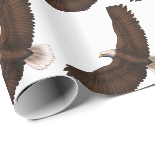 Soaring Bald Eagle Wrapping Paper | Zazzle