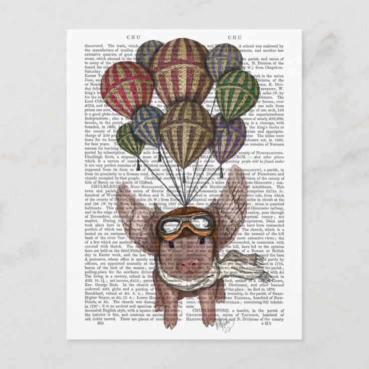 Soaring Pig Postcard | Zazzle