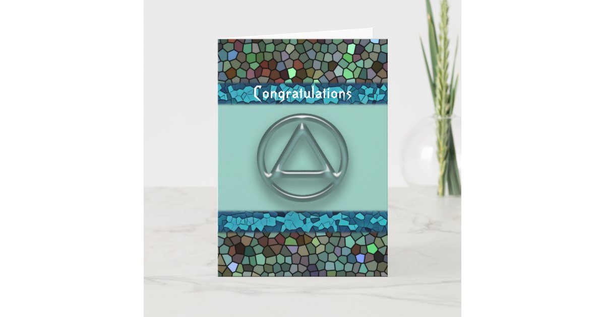 Sober Recovery Anniversary Congratulations Card | Zazzle.com