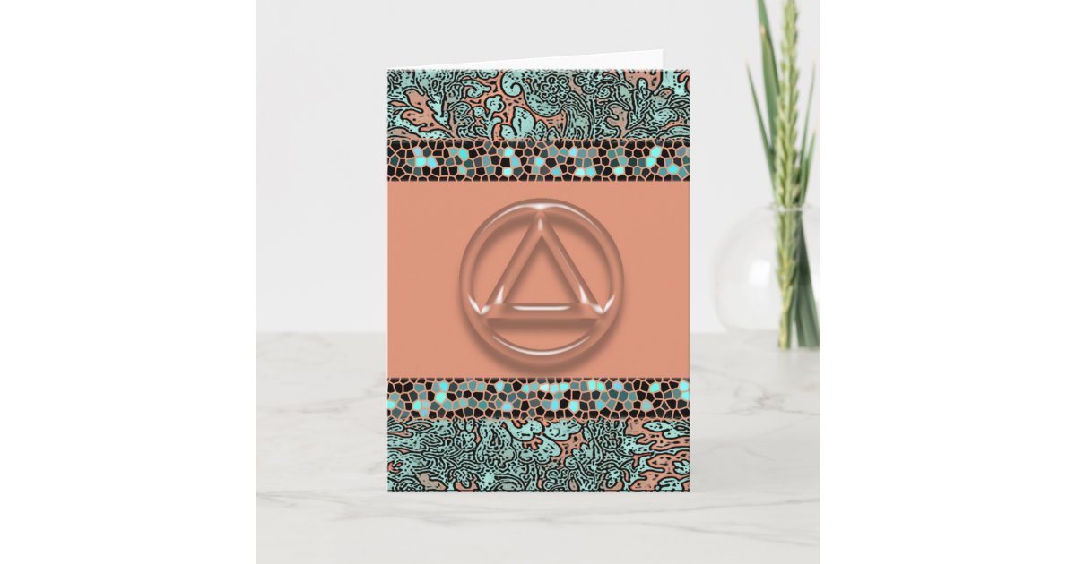 Sober Sobriety Recovery Greeting Card | Zazzle