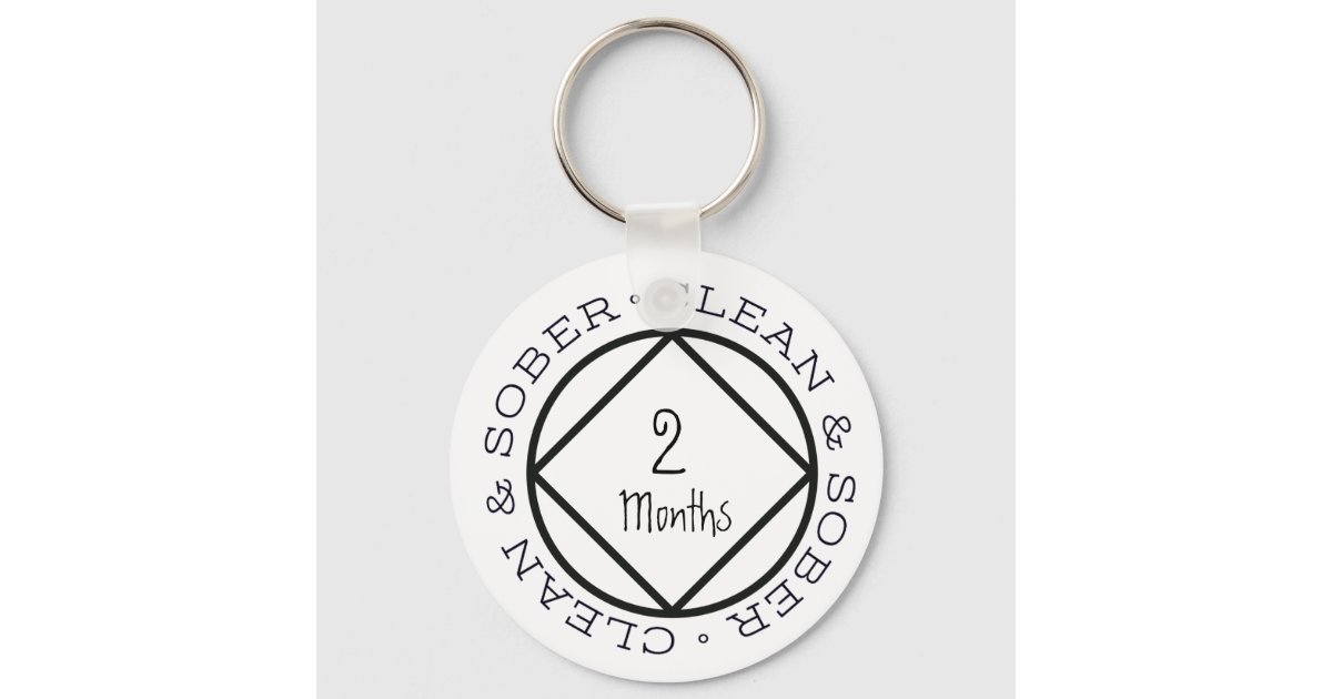 Sobriety Keychain Custom Personalized Keepsake | Zazzle
