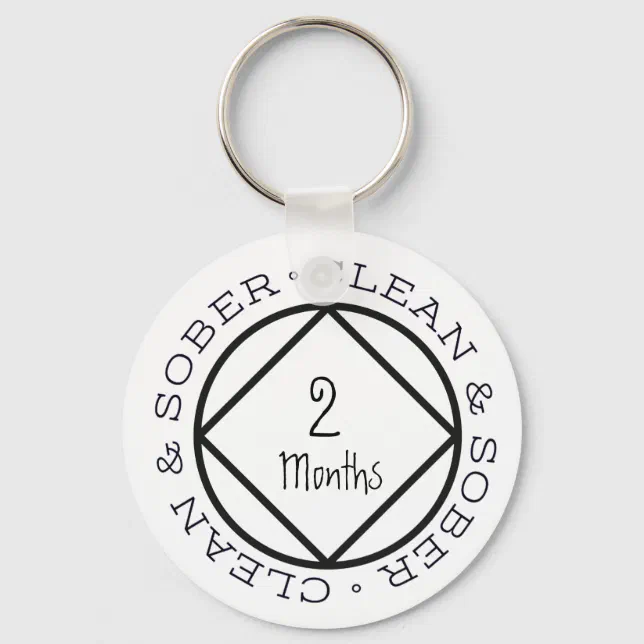 Sobriety Keychain Custom Personalized Keepsake | Zazzle