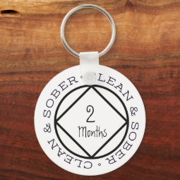 Sobriety Keychain Custom Personalized Keepsake | Zazzle