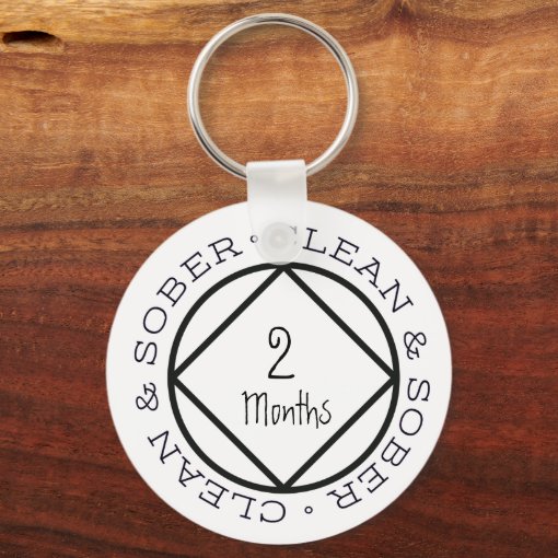 Sobriety Keychain Custom Personalized Keepsake | Zazzle