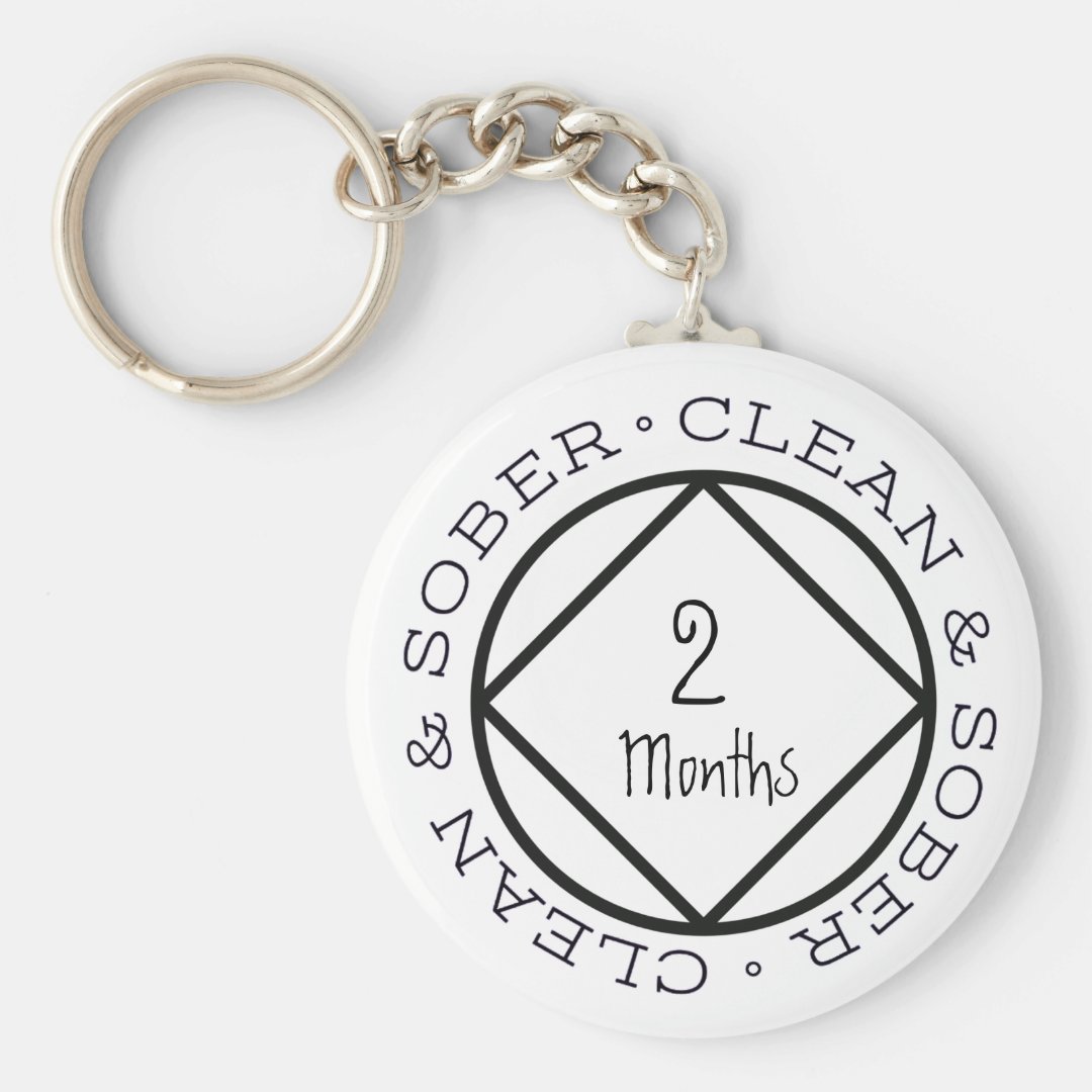 Sobriety Keychain Custom Personalized Keepsake | Zazzle