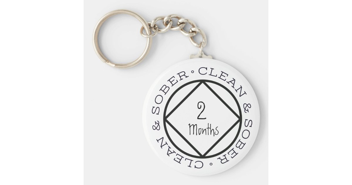 Sobriety Keychain Custom Personalized Keepsake | Zazzle
