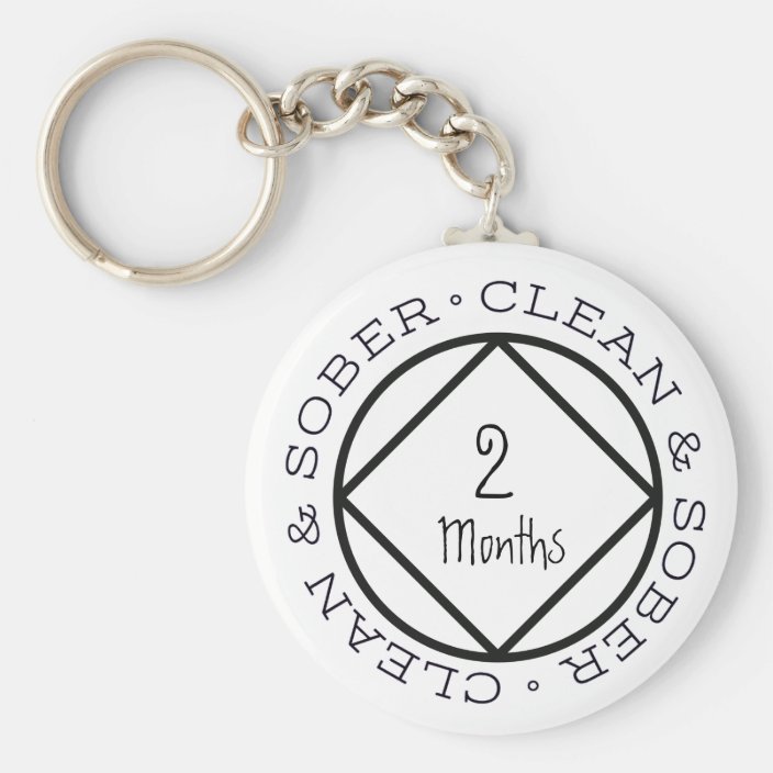 Sobriety Keychain Custom Personalized Keepsake | Zazzle.com