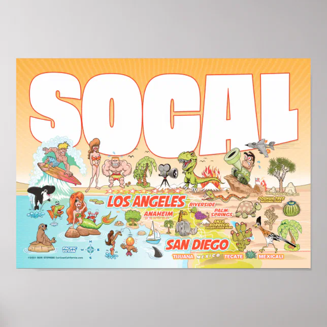 SoCal Poster | Zazzle