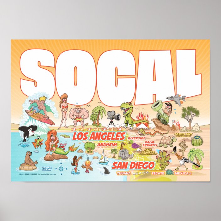 SoCal Poster | Zazzle.com