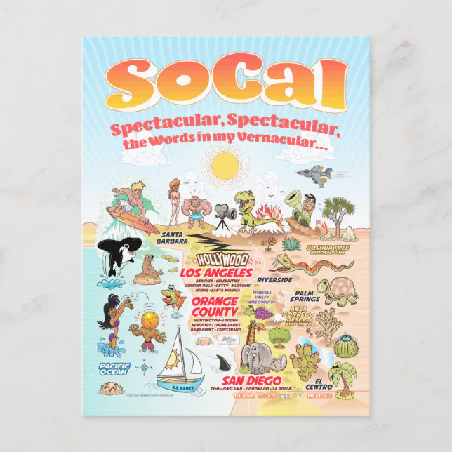 SoCal Scene Postcard | Zazzle