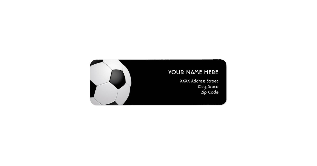 Soccer Address Labels | Zazzle