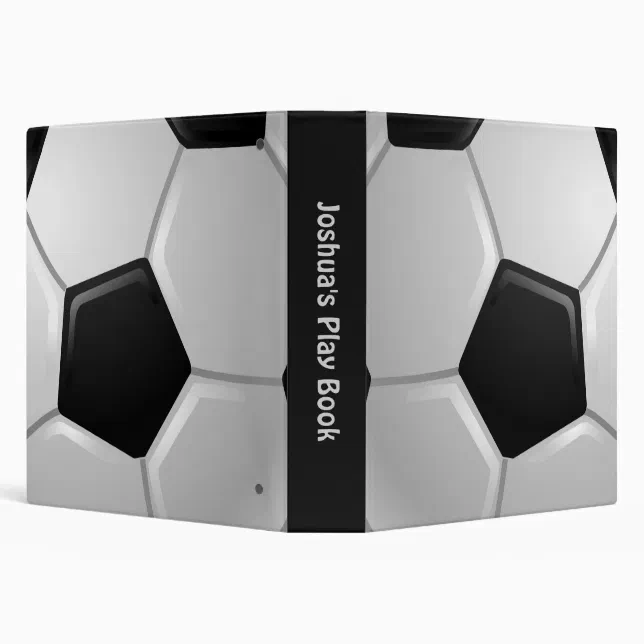 Soccer Ball 3 Ring Binder | Zazzle