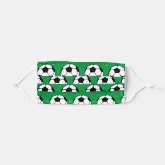Soccer Ball Adult Cloth Face Mask | Zazzle