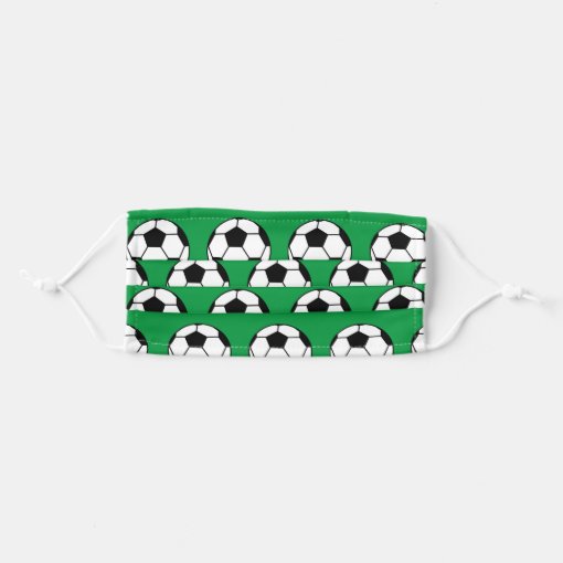 Soccer Ball Adult Cloth Face Mask | Zazzle