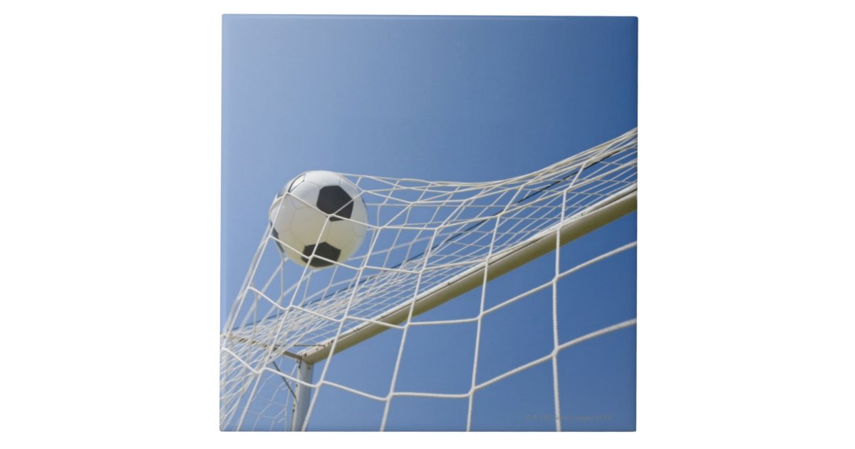 Soccer Ball and Goal 3 Ceramic Tile | Zazzle