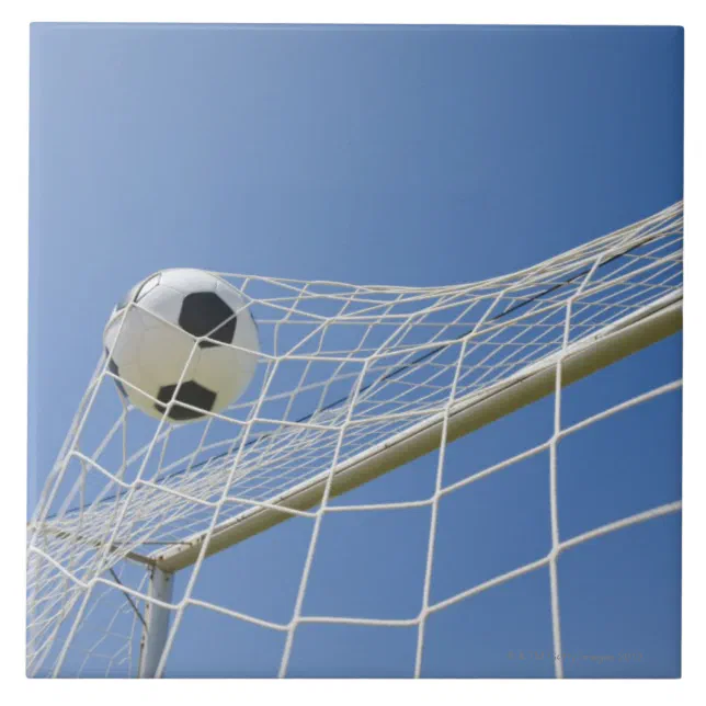 Soccer Ball and Goal 3 Ceramic Tile | Zazzle