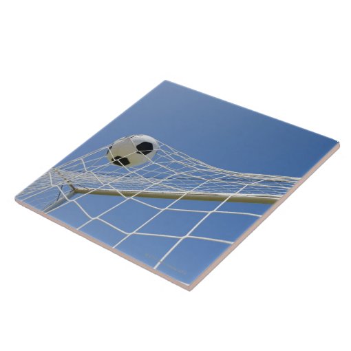 Soccer Ball and Goal 3 Ceramic Tile | Zazzle