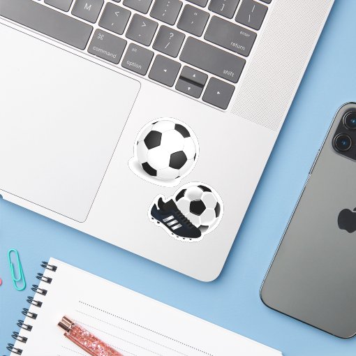 Soccer Ball and Soccer Shoes Sticker | Zazzle