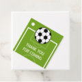 Soccer Ball Birthday Thank You Favor Tags | Zazzle