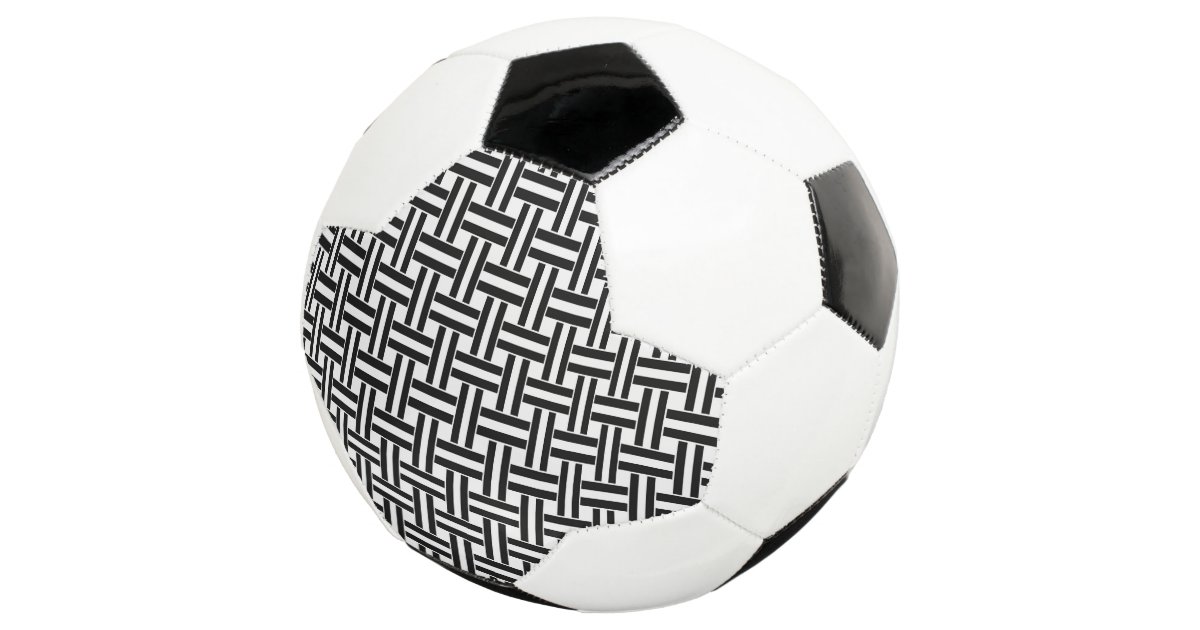 Soccer Ball Black & White Stripe | Zazzle