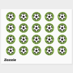 Soccer ball bookplate book label | Zazzle