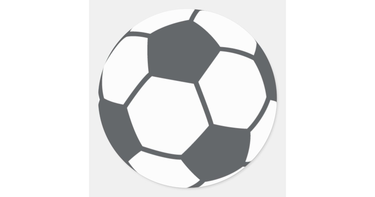 Soccer Ball Classic Round Sticker | Zazzle