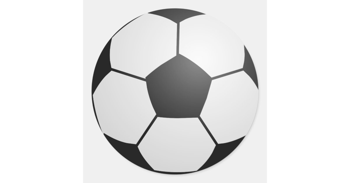 Soccer Ball Classic Round Sticker | Zazzle