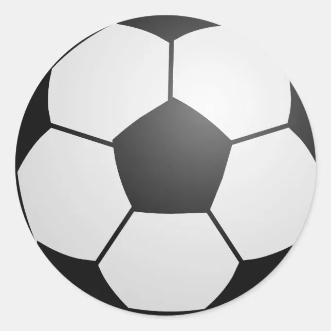 Soccer Ball Classic Round Sticker | Zazzle