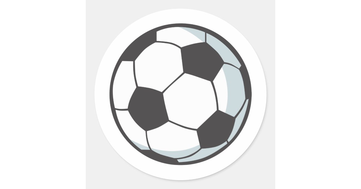 Soccer Ball Classic Round Sticker | Zazzle