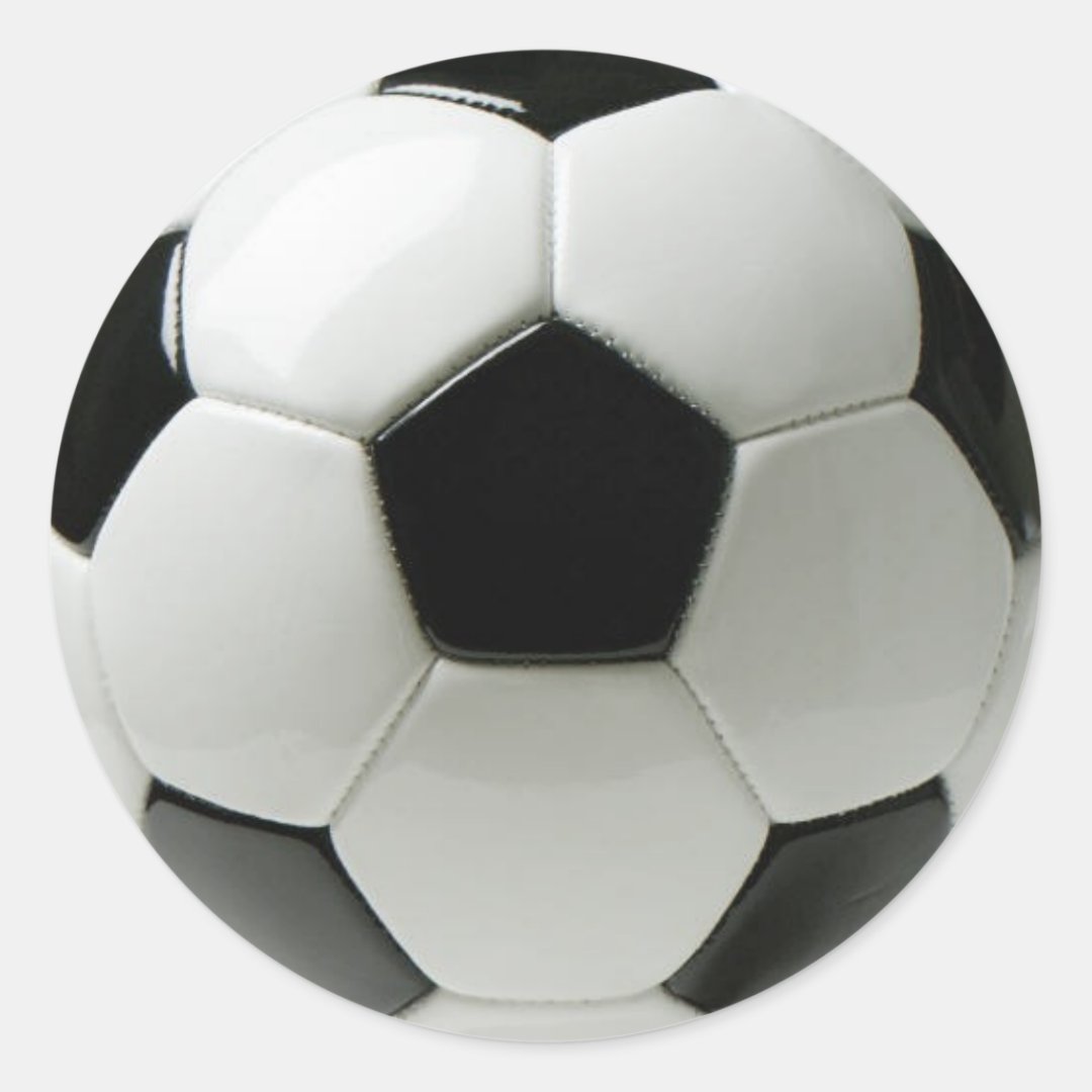 Soccer Ball Classic Round Sticker | Zazzle