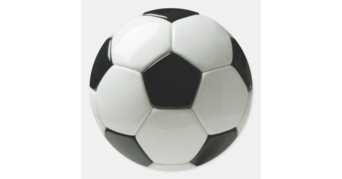 Soccer Ball Classic Round Sticker | Zazzle