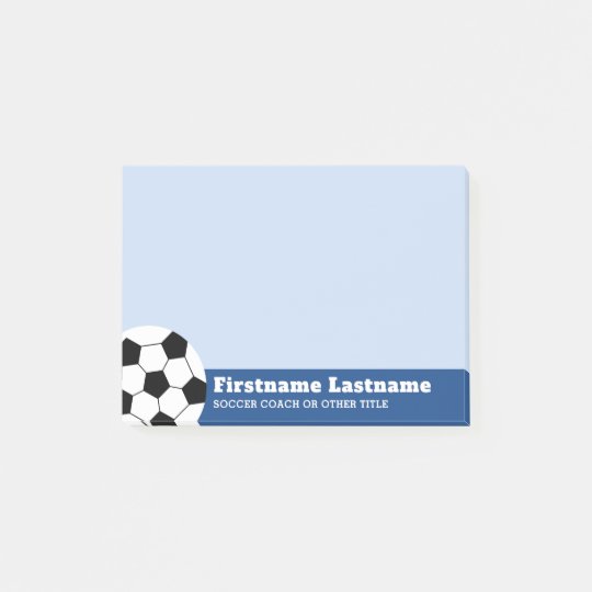 Soccer Ball Coach or Teacher - Modern Drawing Post-it Notes | Zazzle.com