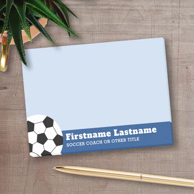 Soccer Ball Coach or Teacher - Modern Drawing Post-it Notes | Zazzle