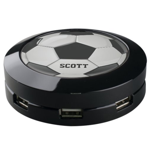 Soccer Ball Custom Charging Hub | Zazzle