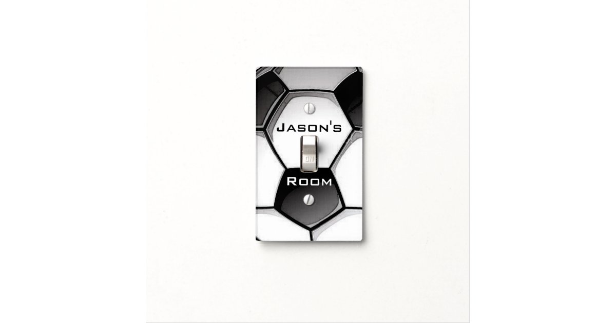 Soccer Ball Design Light Switch Cover | Zazzle