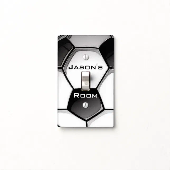 Soccer Ball Design Light Switch Cover | Zazzle