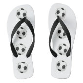 Soccer ball flip flops by DAL | Zazzle