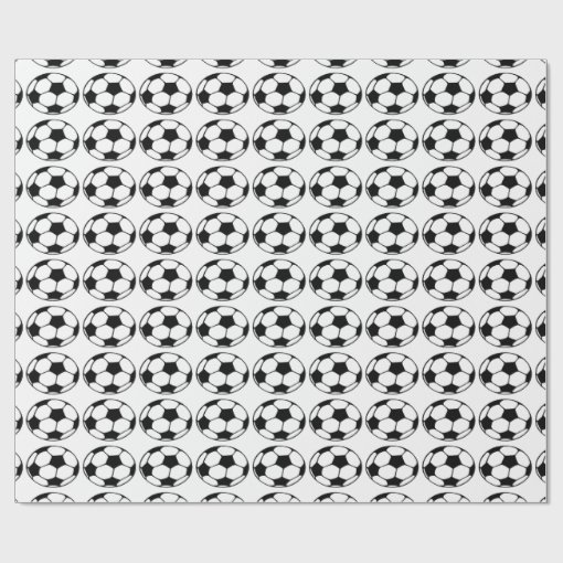 Soccer ball football bestselling birthday wrapping wrapping paper | Zazzle