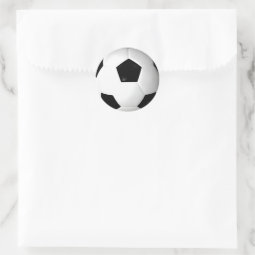 Soccer Ball ( football ) Classic Round Sticker | Zazzle