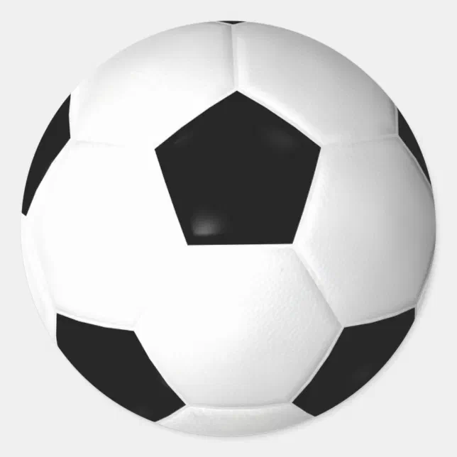Soccer Ball ( football ) Classic Round Sticker | Zazzle