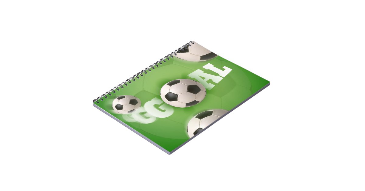 Soccer Ball Football Goal - Notebook | Zazzle
