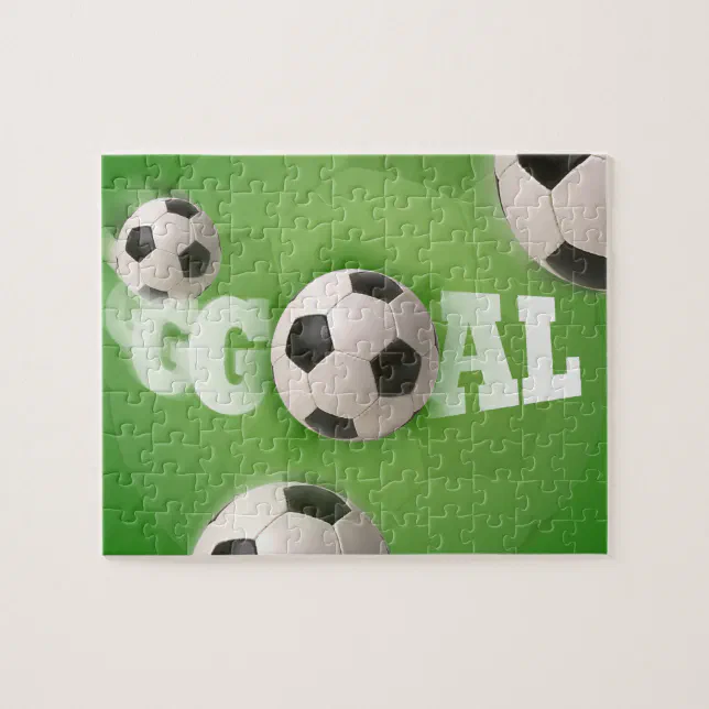 Soccer Ball Football Goal - Puzzle | Zazzle