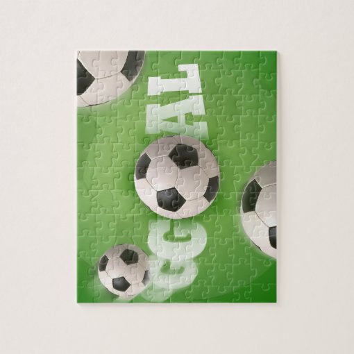 Soccer Ball Football Goal - Puzzle | Zazzle