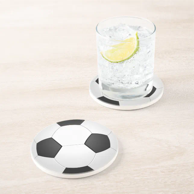 Soccer Ball Football Illustration Coaster | Zazzle