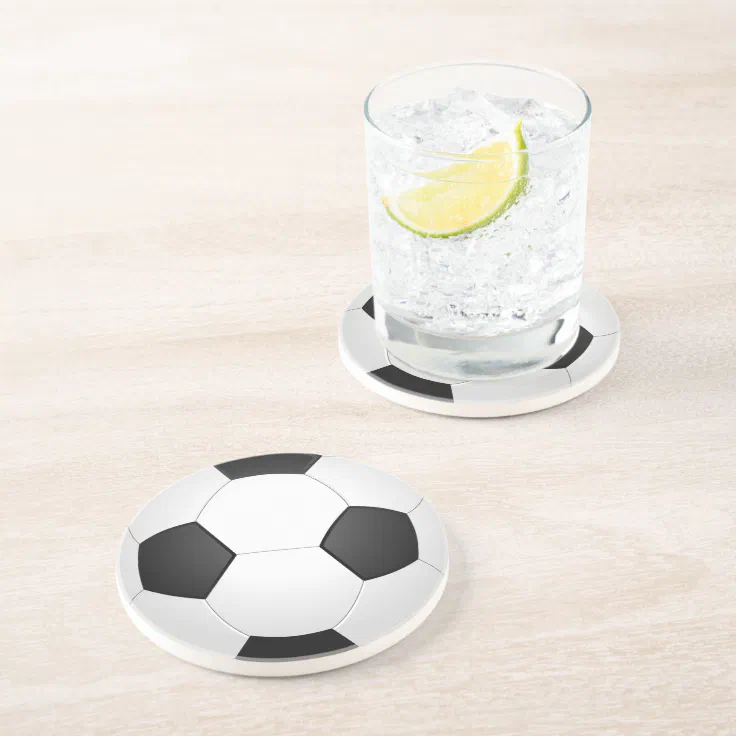 Soccer Ball Football Illustration Coaster | Zazzle