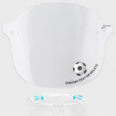Soccer Ball, Futball Personalized Sports Face Shield | Zazzle