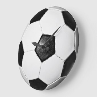 Soccer Ball Large Wall Clock | Zazzle