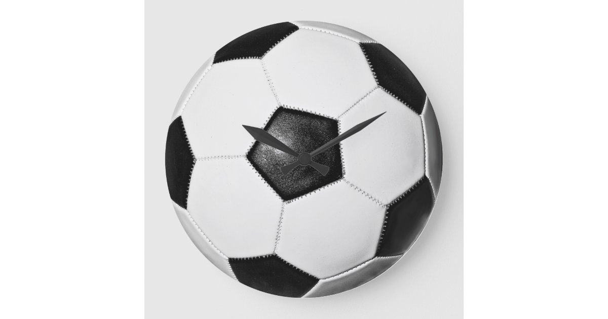 Soccer Ball Large Wall Clock | Zazzle