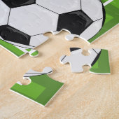 Soccer Ball Name Jersey Number Sports Jigsaw Puzzle | Zazzle