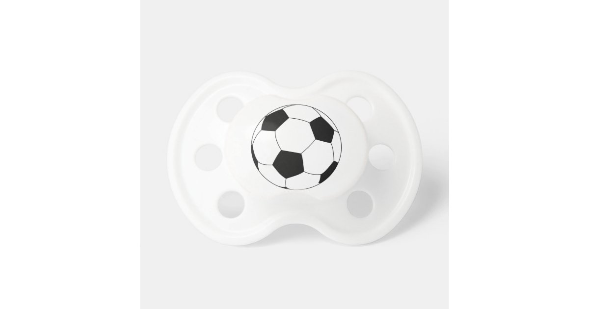 Soccer ball pacifier for baby | Zazzle